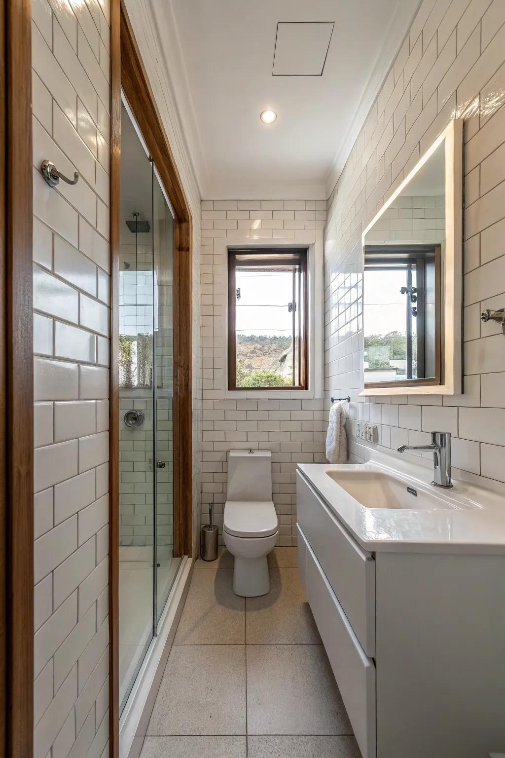 Stylish & Creative Narrow Bathroom Ideas | Maximize Small Space Design